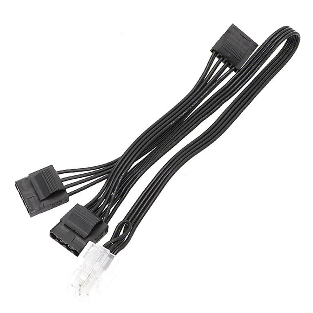 9 Pin Series Modular Cable to 4PIN D Type X4 Power Supply Connector ...