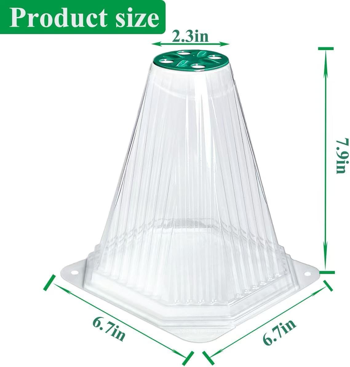 .9" Plant Covers for Frost , Reusable Garden Protector with Rotatable ...