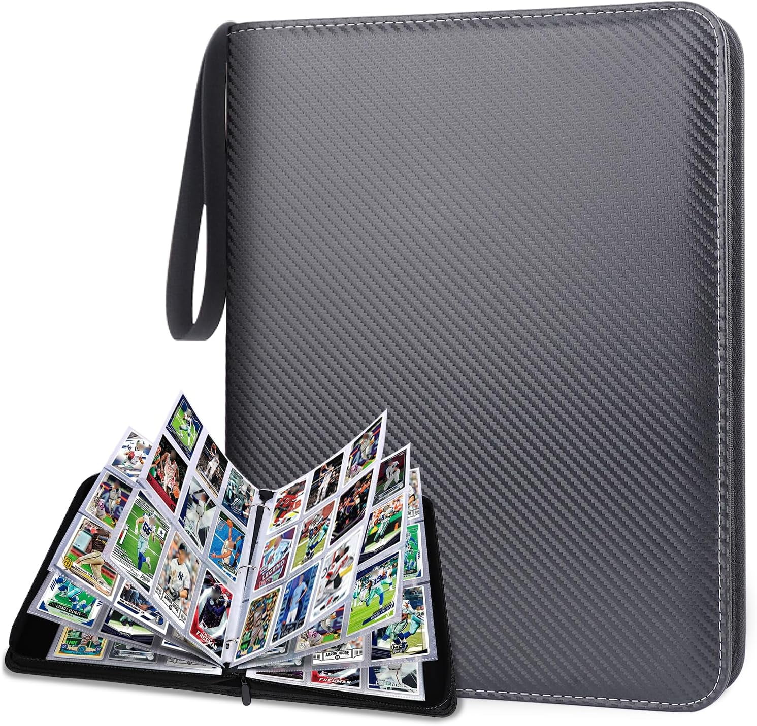 9-Pocket Baseball Card Binder - Holds 900 Cards with 50 Removable ...