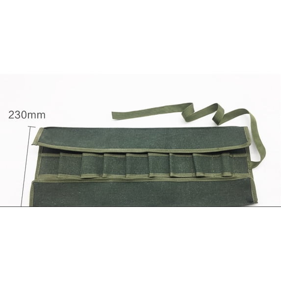 9-Pocket Canvas Roll Up Garden Tool Storage Pouch - Walmart.com