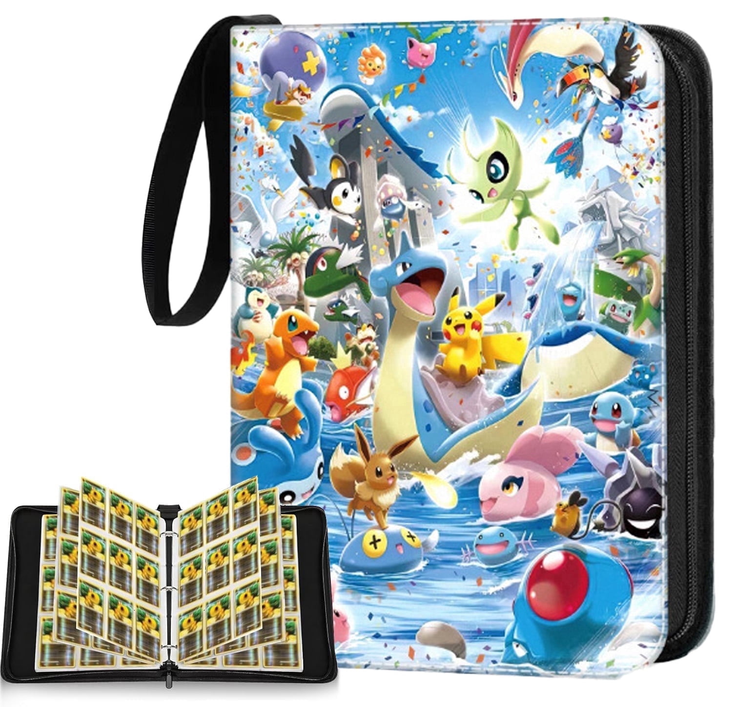 KENDINHF Trading Card Binder 9 Pocket PU Zipper Waterproof 900 Pockets ...