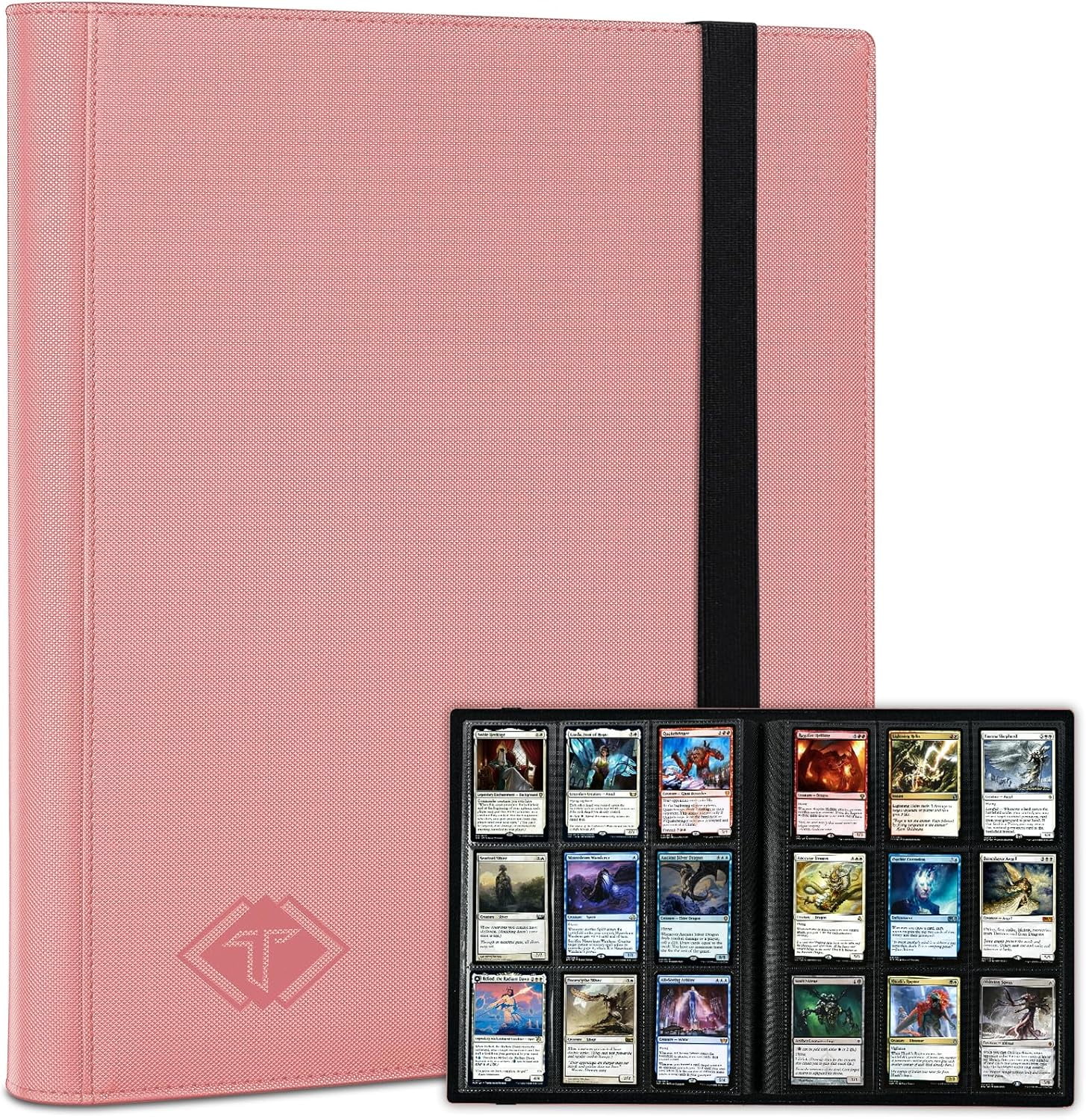 9 Pocket Card Binder,PU Card Ablums,Trading Card Binder Holder,432 Side ...