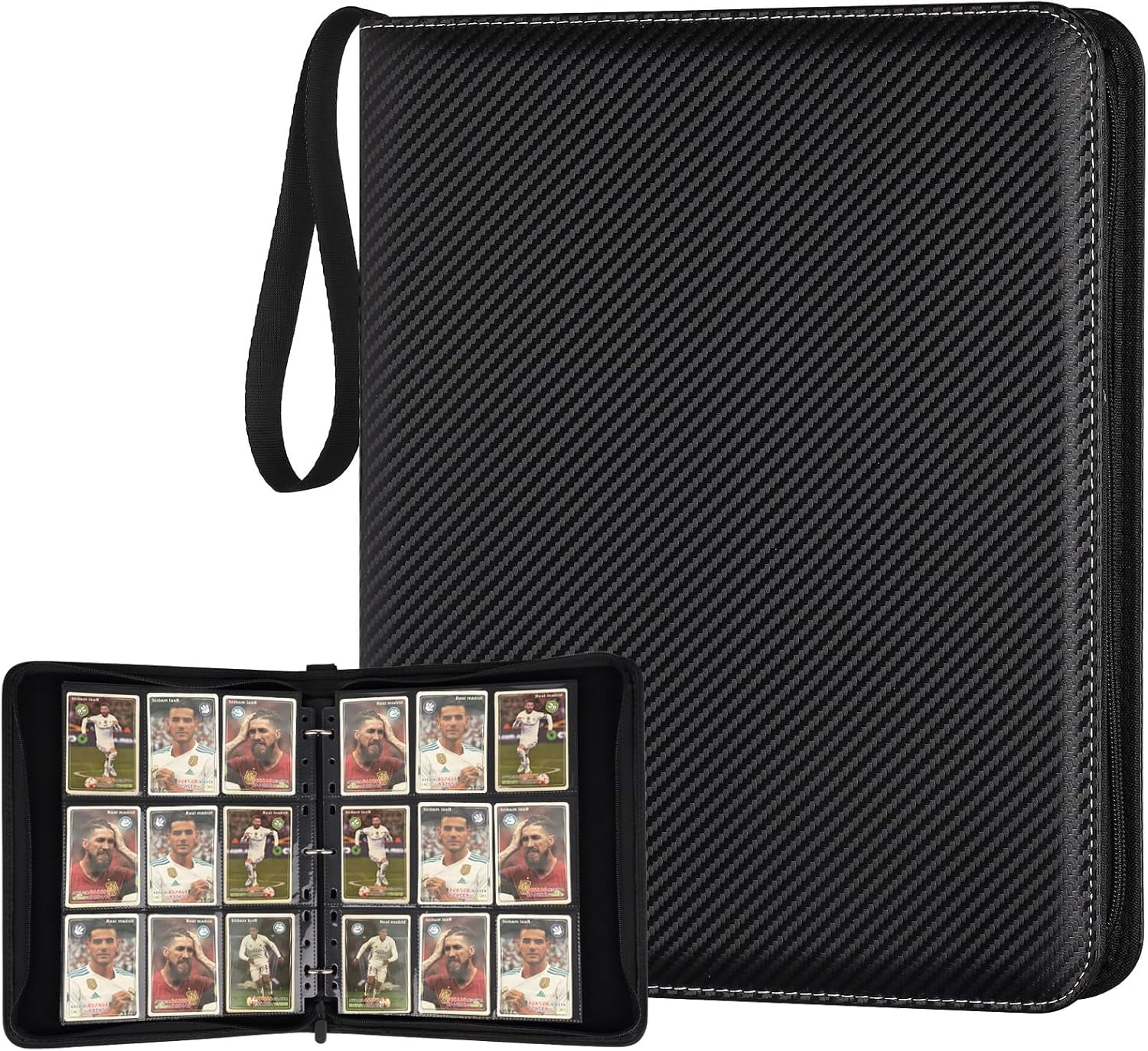 9 Pocket Card Binder, Premium Zip Trading Card Binder, 720 Double Sided ...