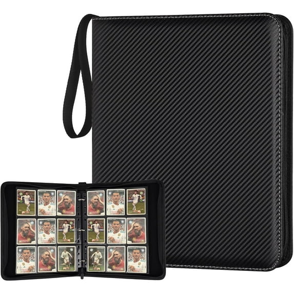 9 Pocket Card Binder, Premium Zip Trading Card Binder, 720 Double Sided ...