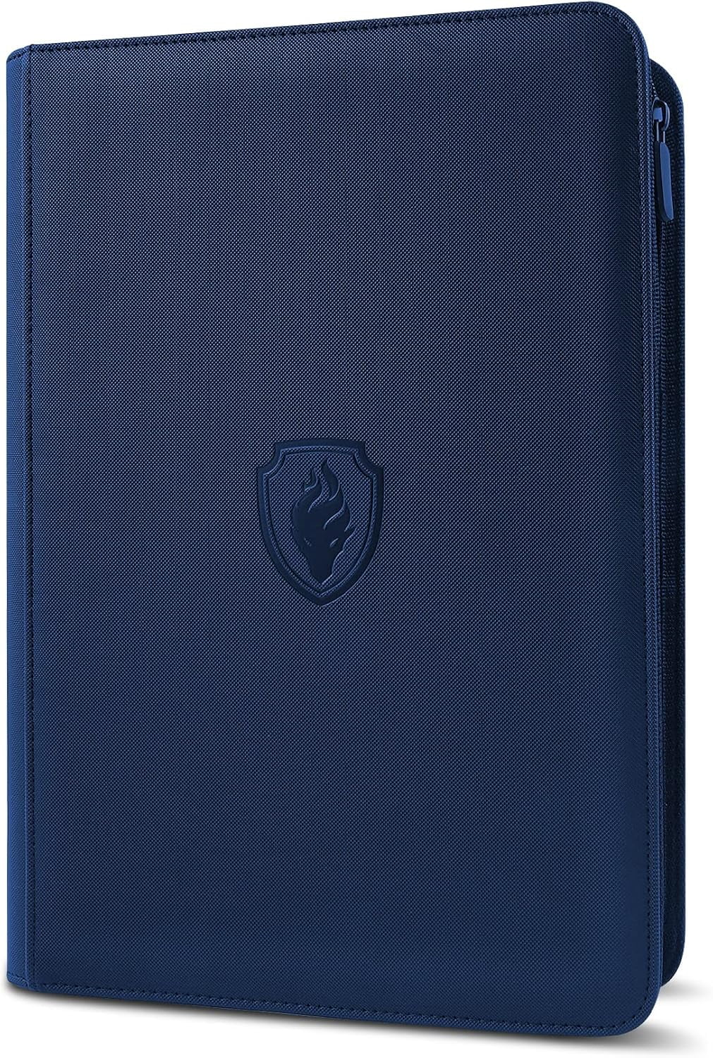 9-Pocket PU Cover Zipper Trading Card Collection Album - Sturdy 360 ...