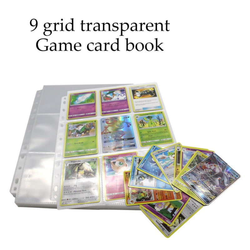9 Pocket Pages Protectors Trading Card Pages Sleeves Coupon for Pokemon ...