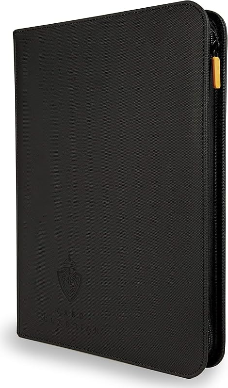 9 Pocket Premium Black Binder with Zipper for 360 Cards - Side Loading ...