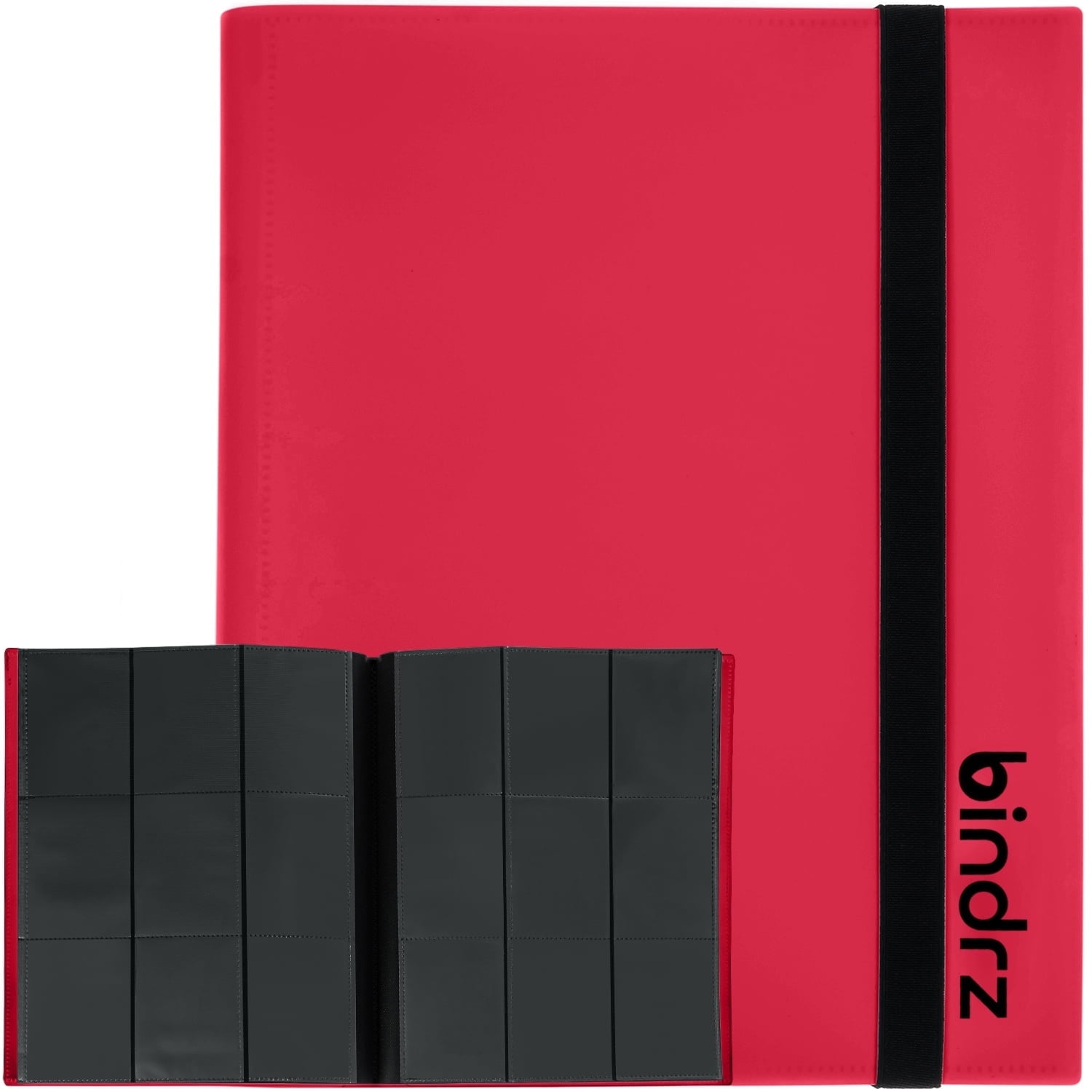 bindrz 9 Pocket Strap Binder, Holds 360 Cards, Side Loading, Durable ...