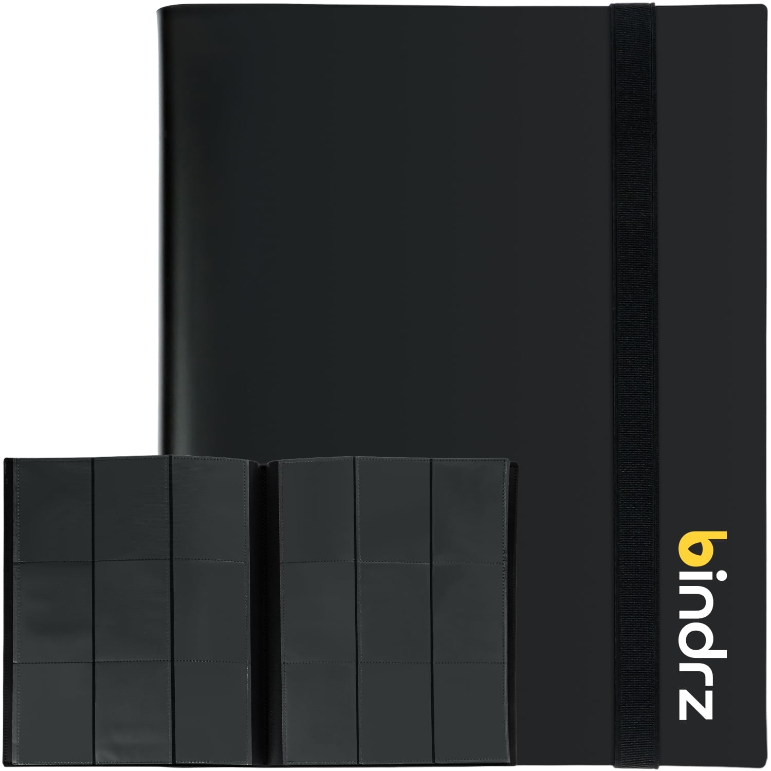 "bindrz 9 Pocket Strap Binder, Holds 360 Cards, Side Loading, Fits 2.5 ...