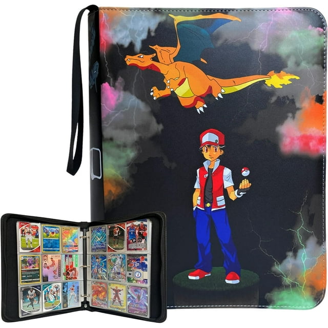 9-Pocket Trading Card Binder - Compatible Card Holder with Protective ...