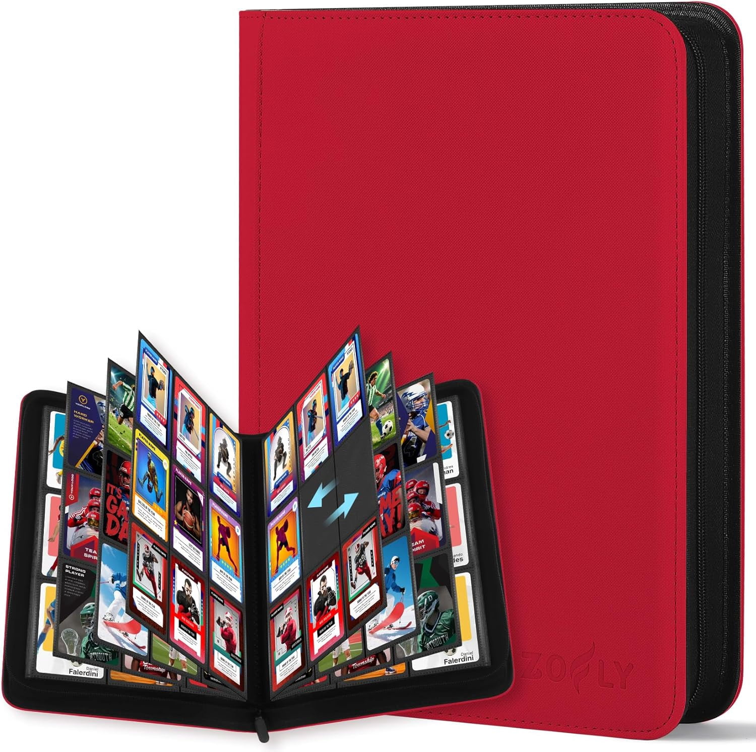 9 Pocket Trading Card Zip Binder, 540 Cards, Premium Baseball Card ...