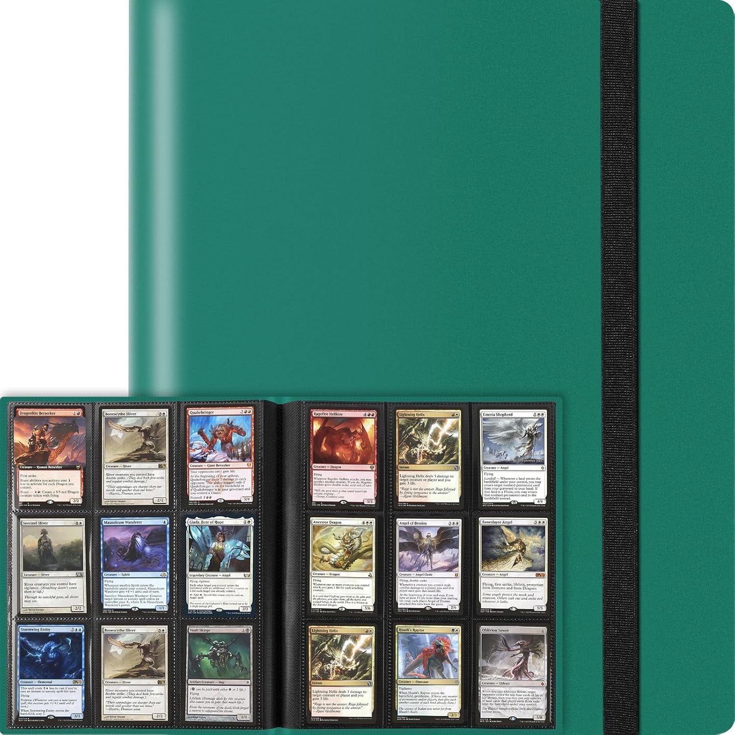 9 Pocket card binder trading card, baseball card collection binder 360 ...