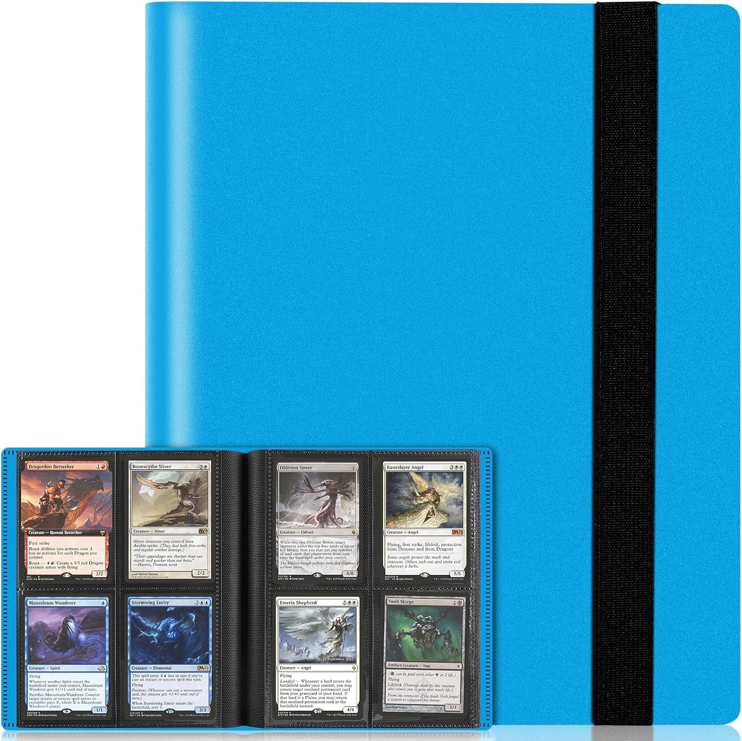 9 Pocket card binder trading card, baseball card collection binder 360 ...