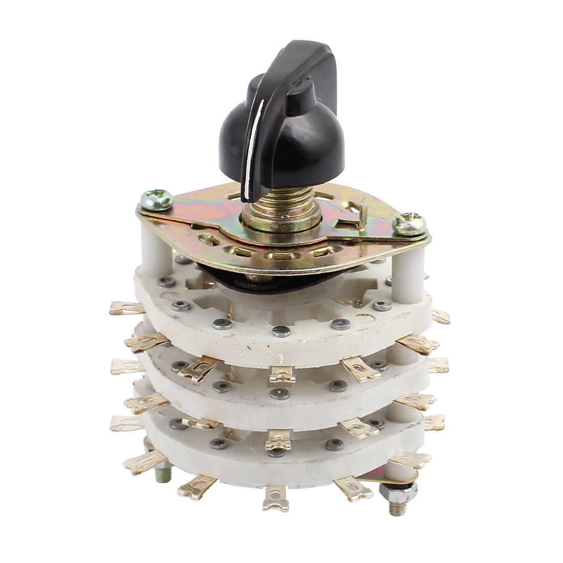 9 Pole 3 Position Three Decks Band Channel Rotary Switch Selector with ...