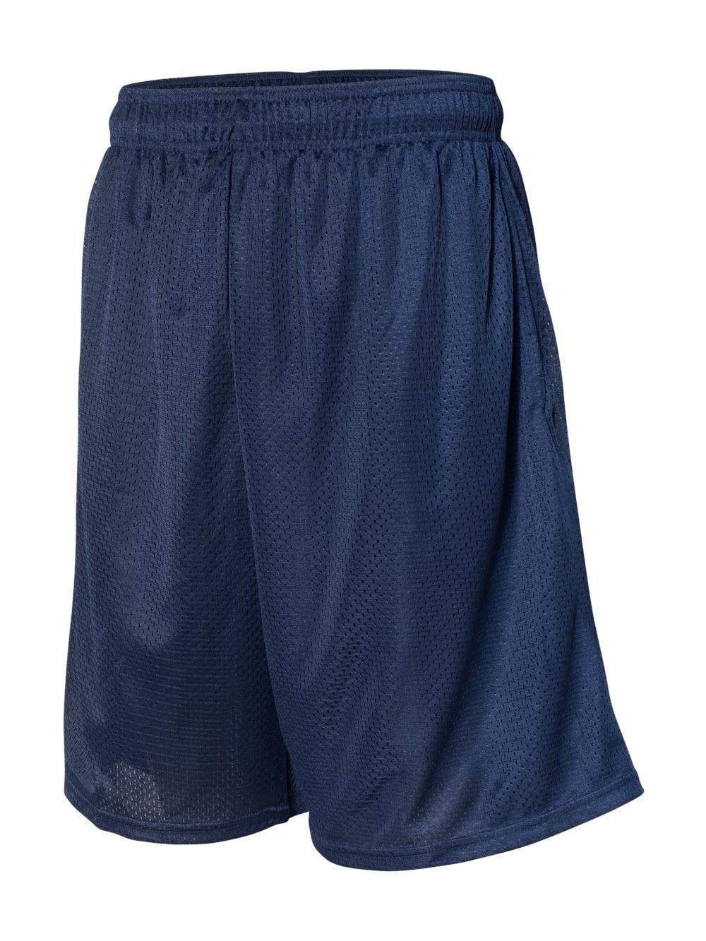 9" Polyester Tricot Mesh Pocketed Shorts - 651AFM - Walmart.com
