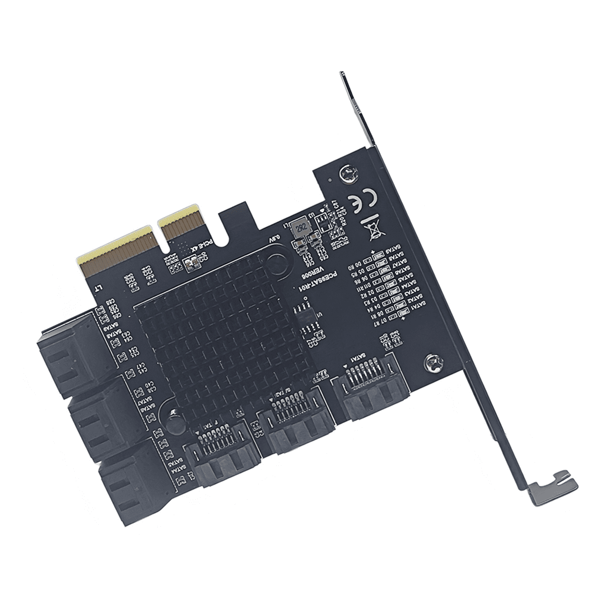 9 Ports PCIE to SATA Card SATA 3 PCIe 1X Express Expansion Card PCIE ...