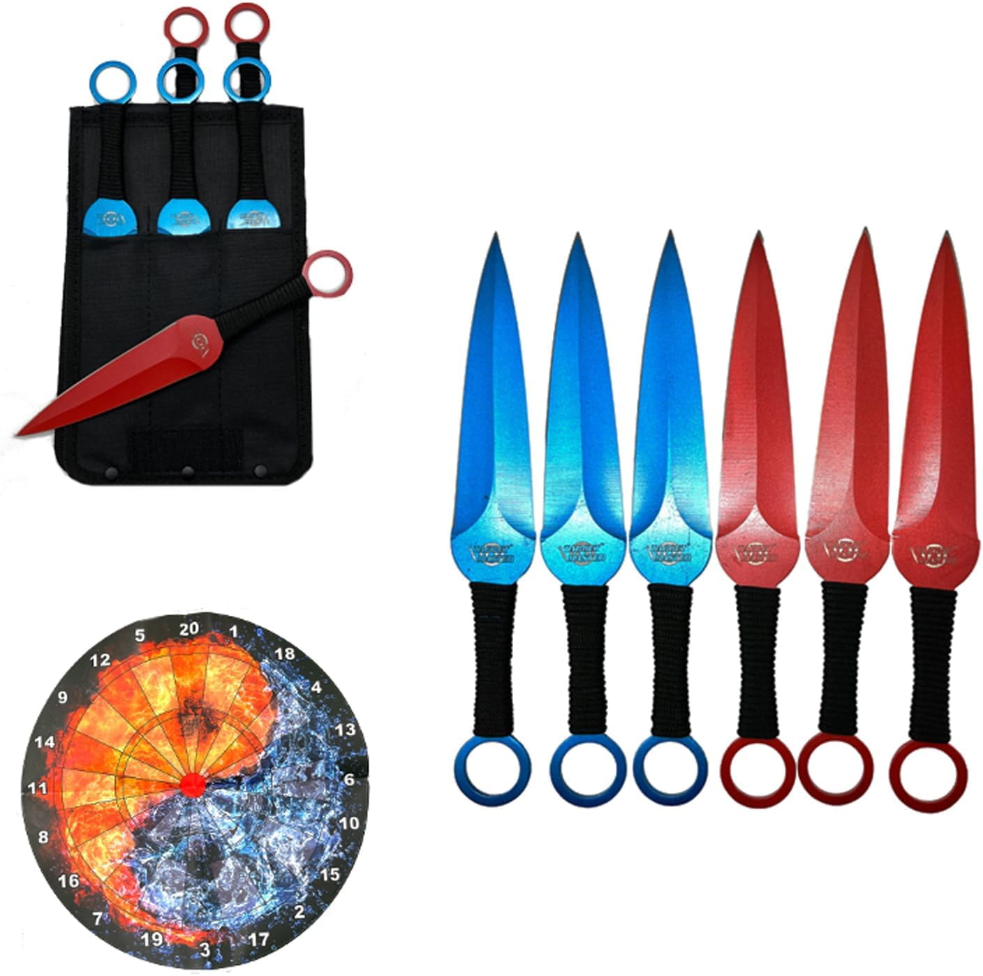 9" Precision Throwing Set – 6-Piece Balanced Stainless Steel ...