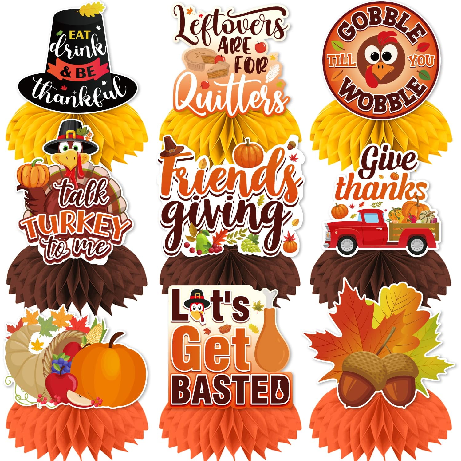 9 Psc Friendsgiving Party Decorations,Friendsgiving Table Decorations ...