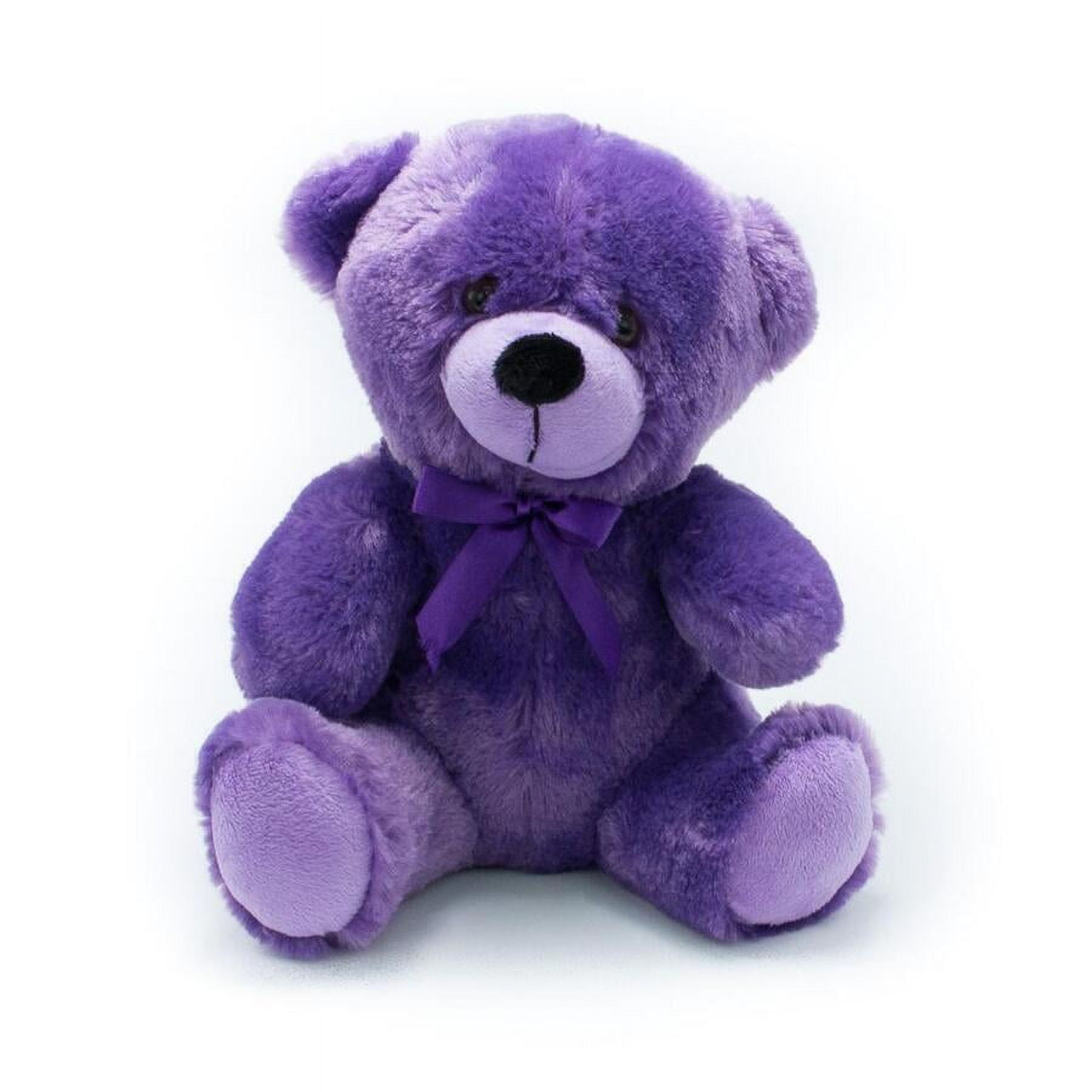 9" Purple Teddy 'Cuddles' Plush - Soft and Cuddly Stuffed Animal Toy ...