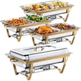RJFKSN 9 QT Chafing Dish Buffet Set,High Grade Food Warmer,4 PACK ...