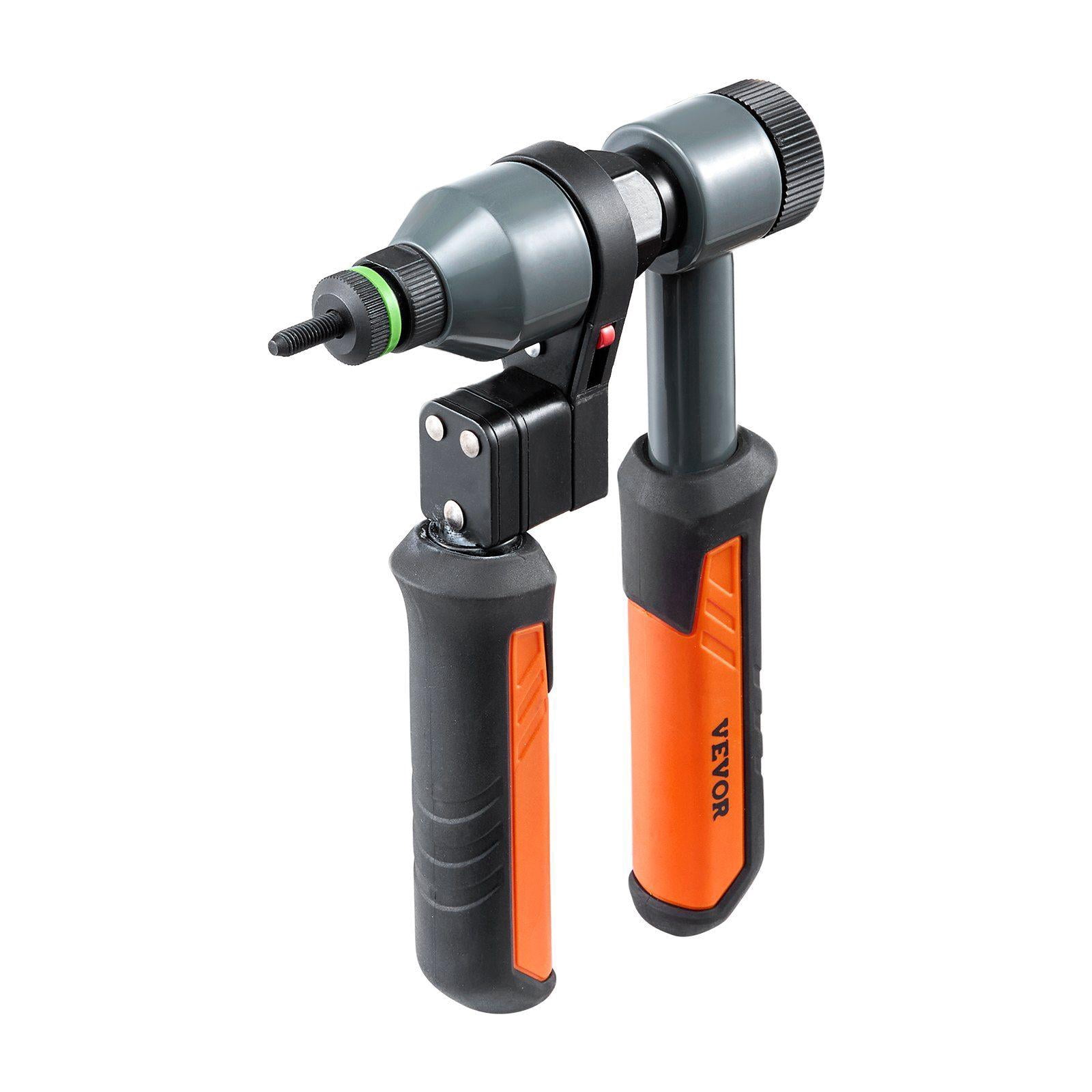 9" Ratchet Rivet Nut Tool Kit 10 Mandrels & 100 Nuts for M5-M12 & #8-32 ...