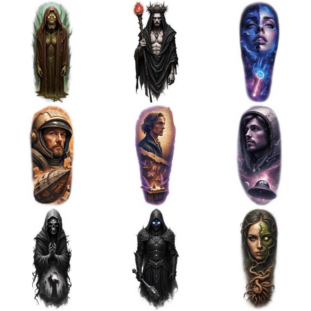 9 Realistic Temporary Tattoos Waterproof Long Lasting Body Stickers ...