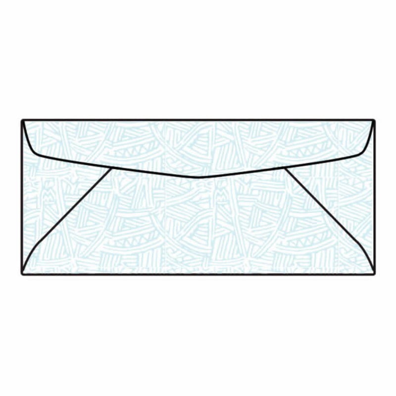 #9 Regular Envelopes, 3-7/8" x 8-7/8", 24#, White, Diagonal Seam, Blue ...