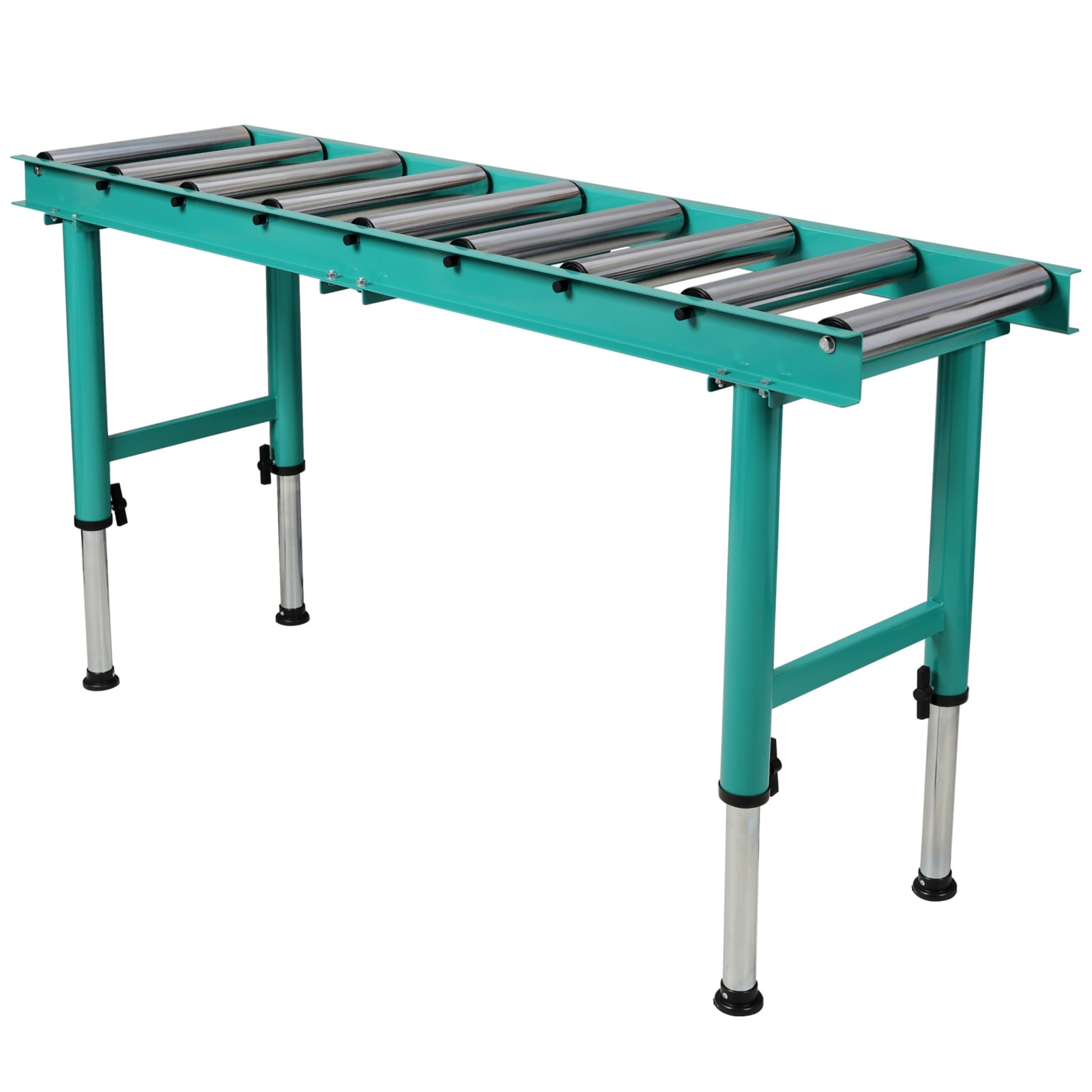 9 Roll Heavy Duty Conveyor Roller Stand, Adjustable Height & Length ...