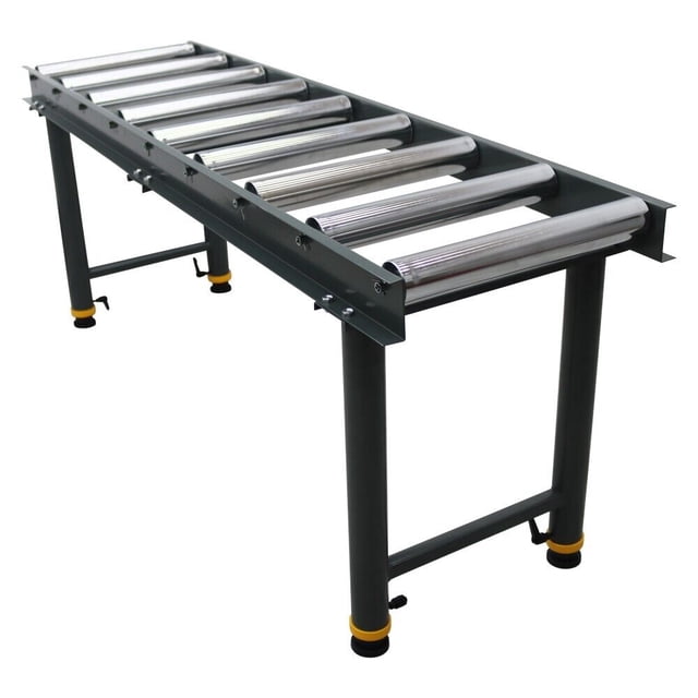 9 Rolls Adjustable Conveyor Roller Table Unpowered Roller Conveyor ...