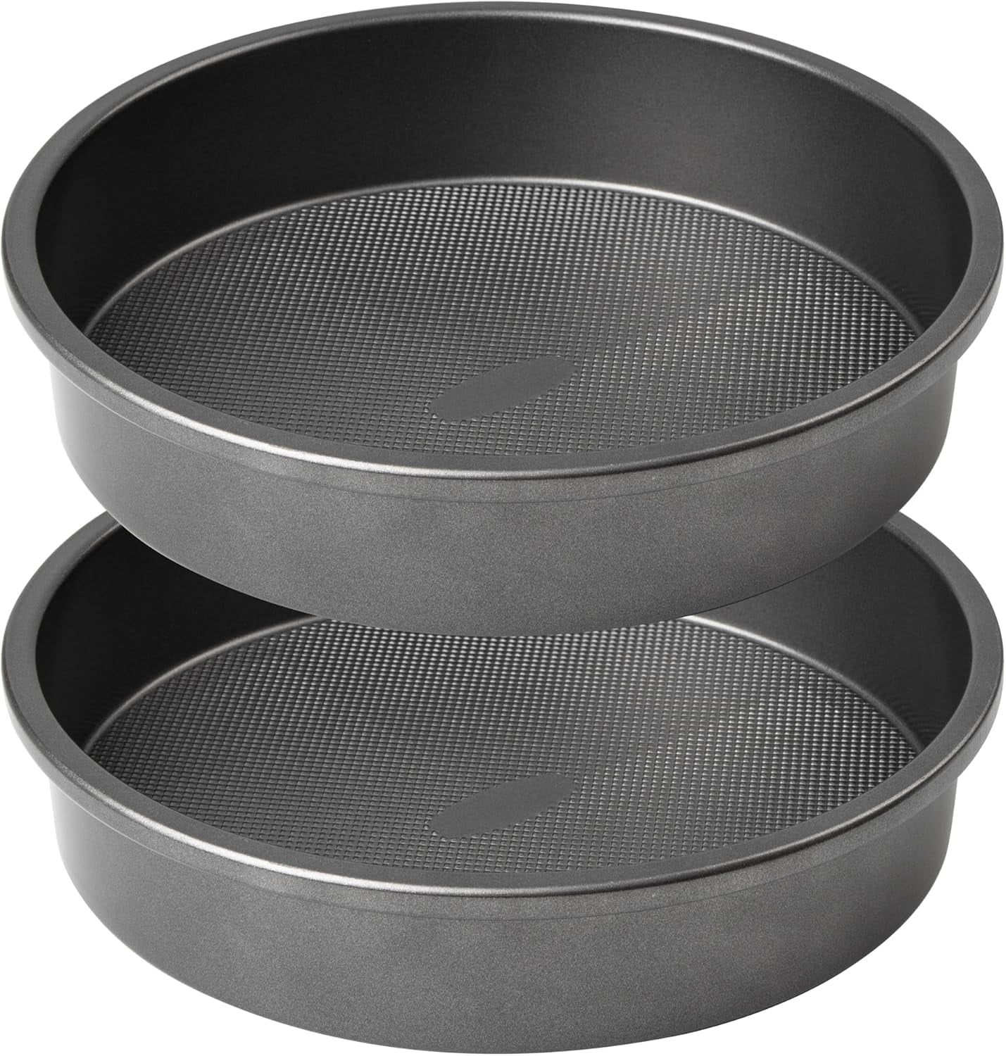 9" Round Cake Pan Set of 2, 0.8mm Thick Heavy Duty Bakeware for Tiered ...