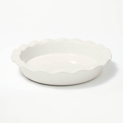 9" Round Stoneware Ruffle Pie Dish - Walmart.com