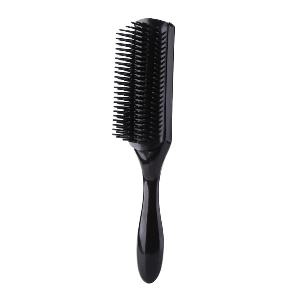 9-Row Detangling Hair Brush with Scalp Massager – Detachable Teeth for ...