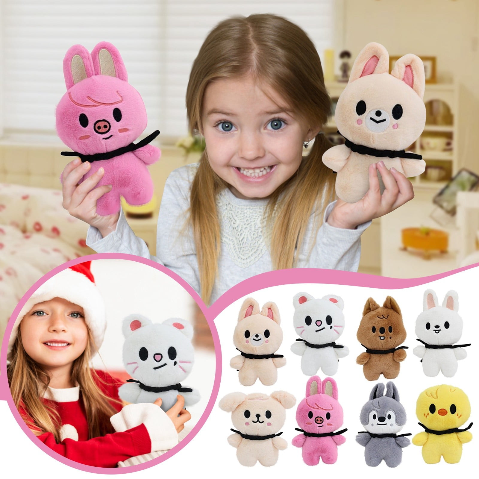 9" SKZOO Set Stray Kids Skzoo Plush Doll Toys Cartoon anime Doll Soft ...