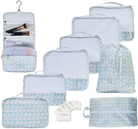 9 Set Packing Cubes - Suitcase Organizer, Cute Packing Cubes, Travel ...
