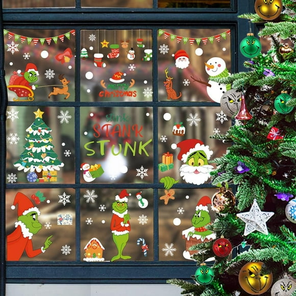 Grinch Window Clings