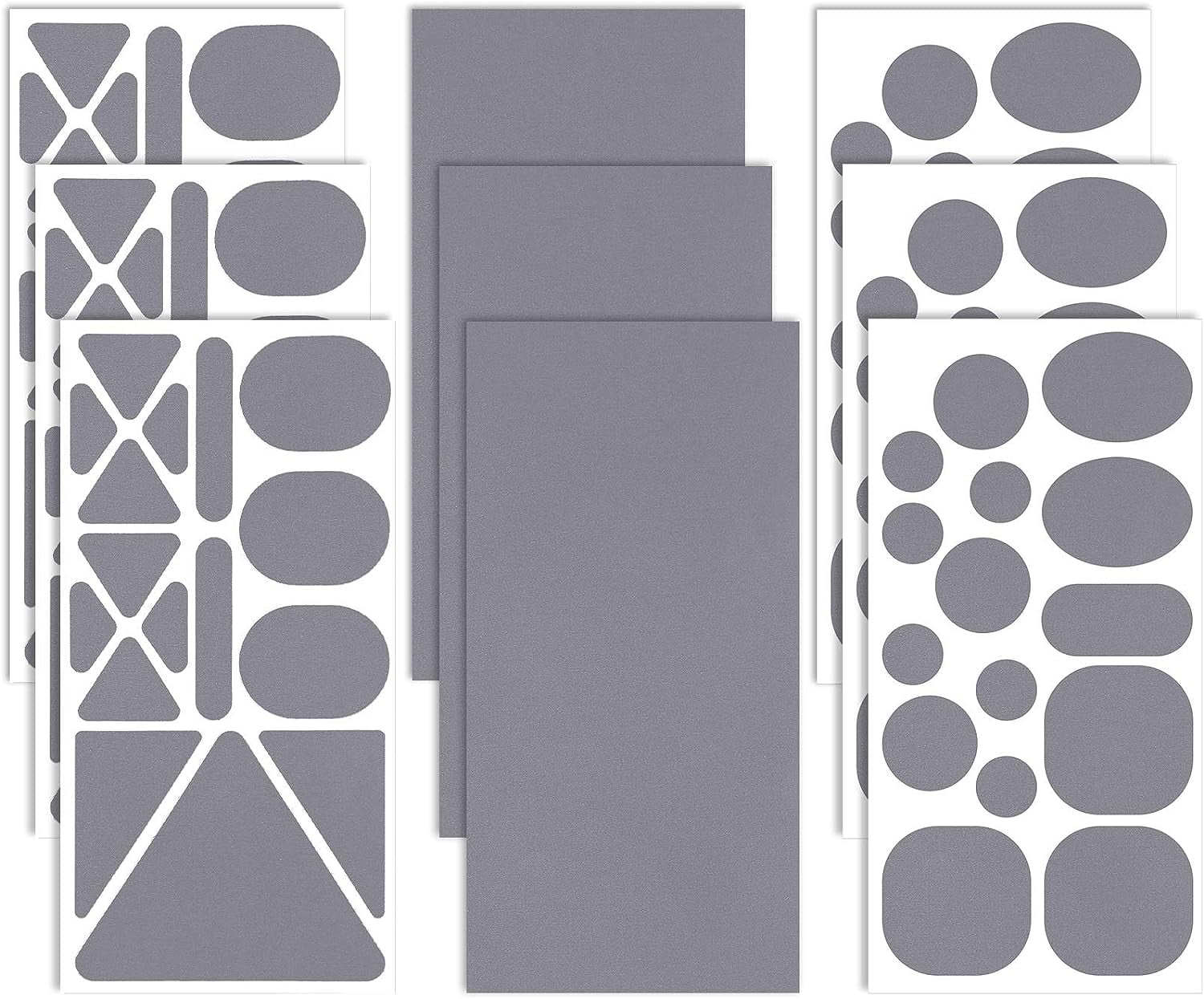 QUMENEY Nylon Repair Patches, Self Adhesive Fabric Mending Sheets, Dark ...