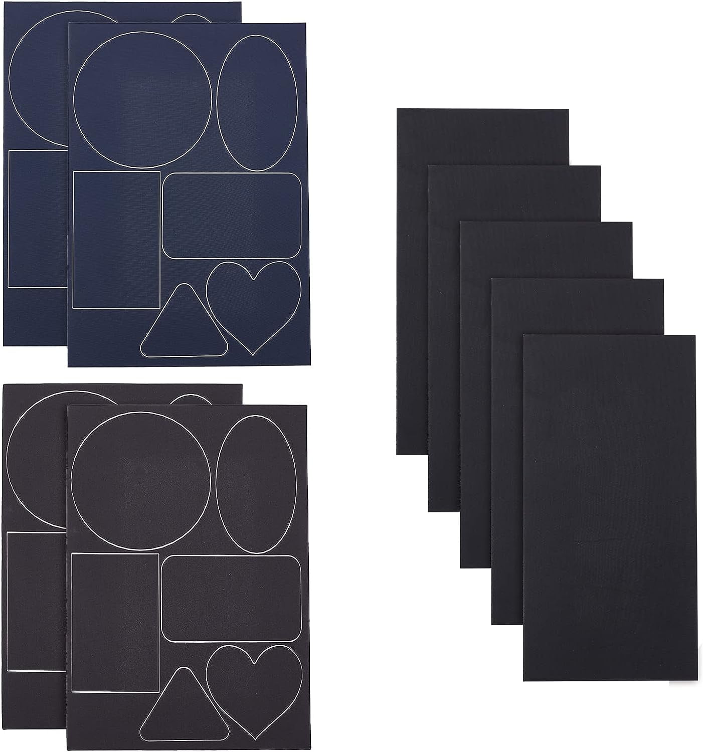 9 Sheets Self Adhesive Nylon Repair Patches Iron on Patches Clothes ...