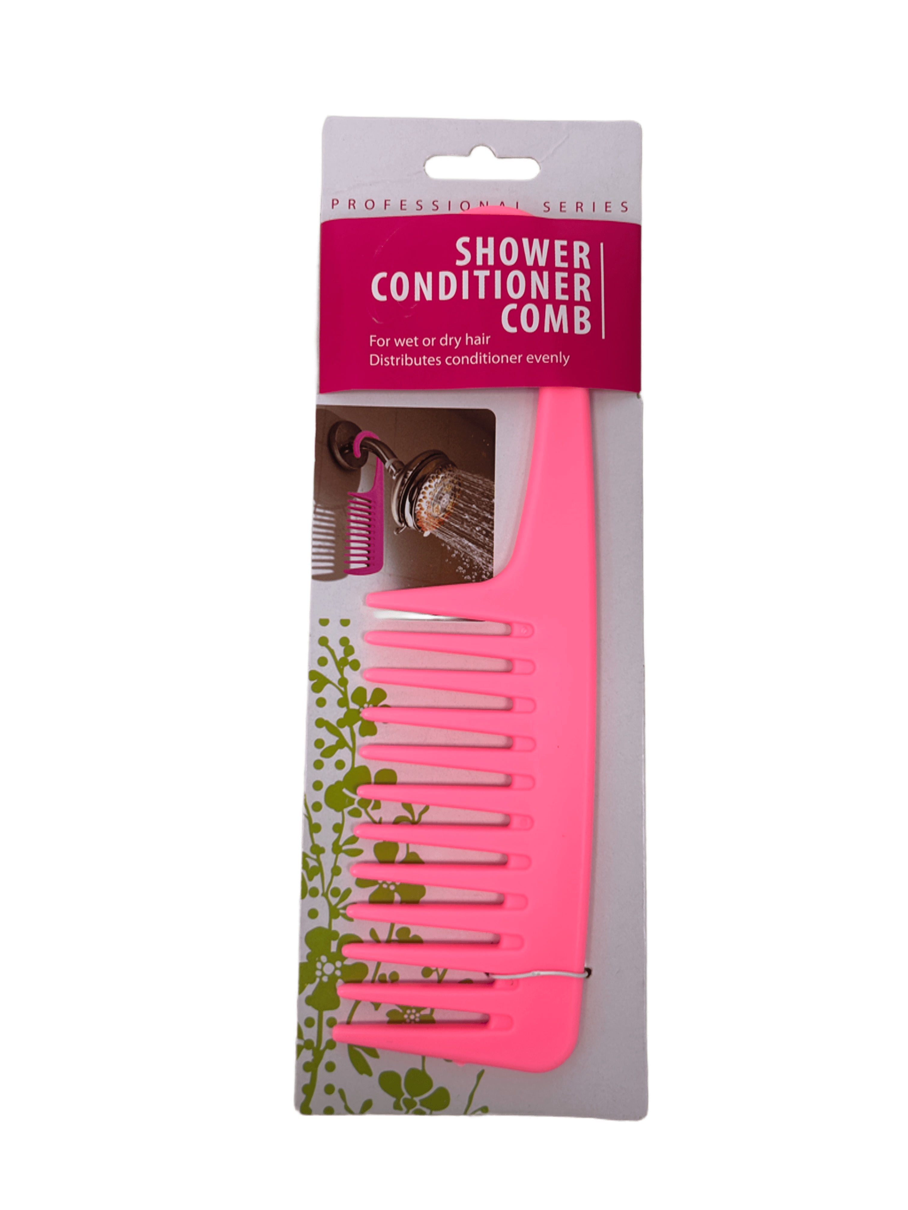 9 in Shower Conditioner Comb with Hook, Distribute Conditioner Evenly ...