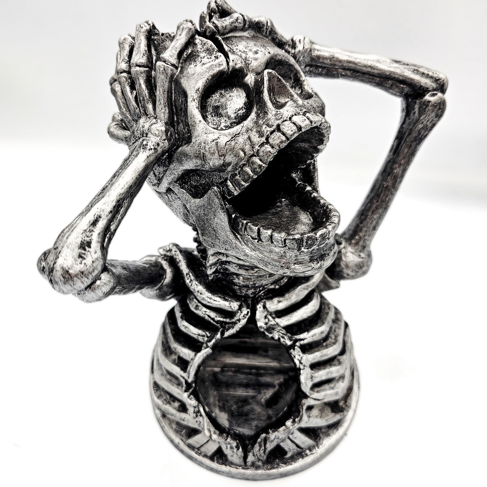 9" Silver Skeleton DND Dice Tower Roller Dungeons and Dragons Castle ...