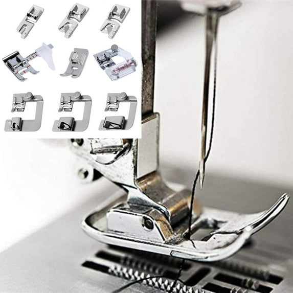9 Sizes Rolled Hem Presser Foot, Wide Rolled Hem Foot Set & Narrow ...