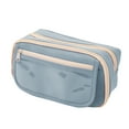 9-Slot Pen Bag, Transparent Pencil Case for Students Classroom Supplies ...