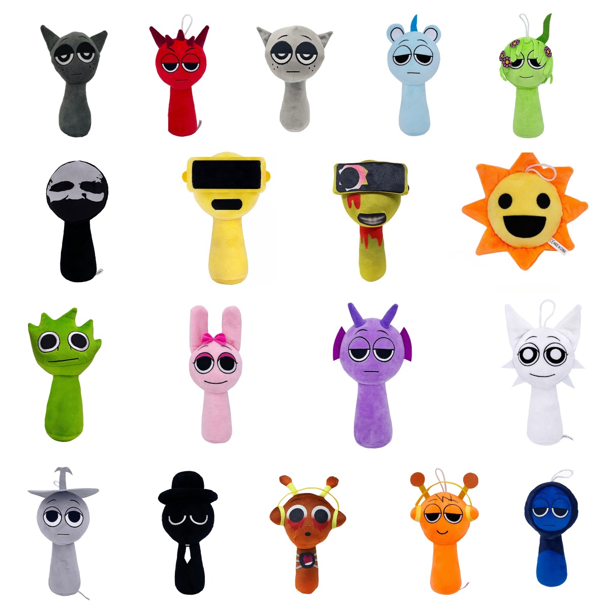 9" Sprunki Plush Toys: Soft, Huggable Stuffed Figures from Popular ...