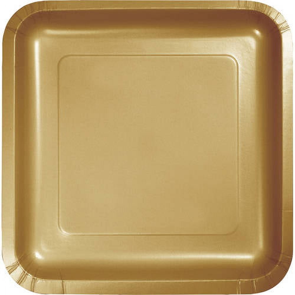 9" Square Disposable Paper Dinner Plates, 18 Pack - Walmart.com
