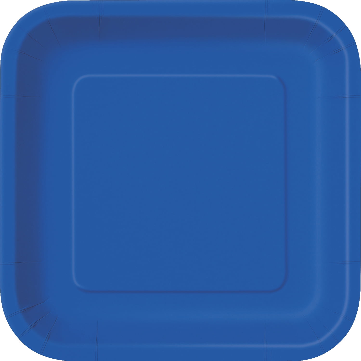 Square Paper Plates, 9 in, Royal Blue, 14ct - Walmart.com