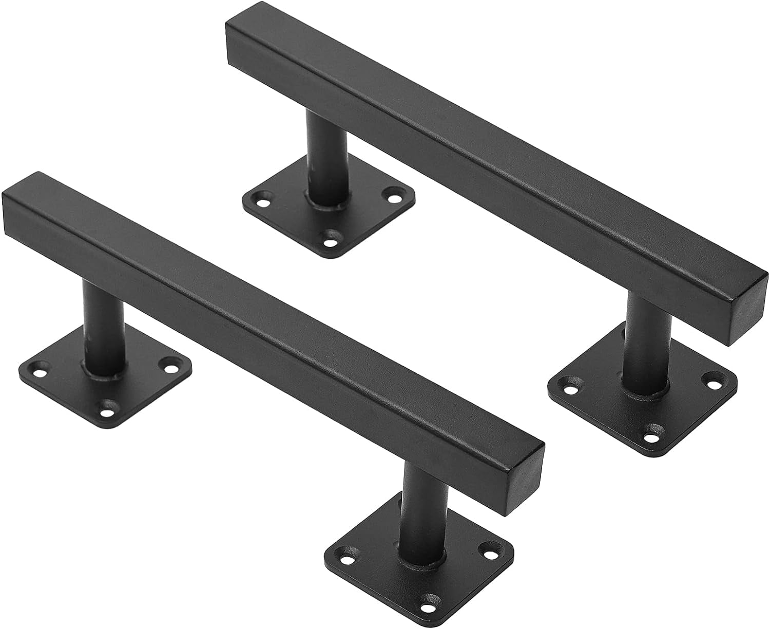 9'' Square Sliding Barn Door Handles and Pulls Pack of 2, Black Vintage ...