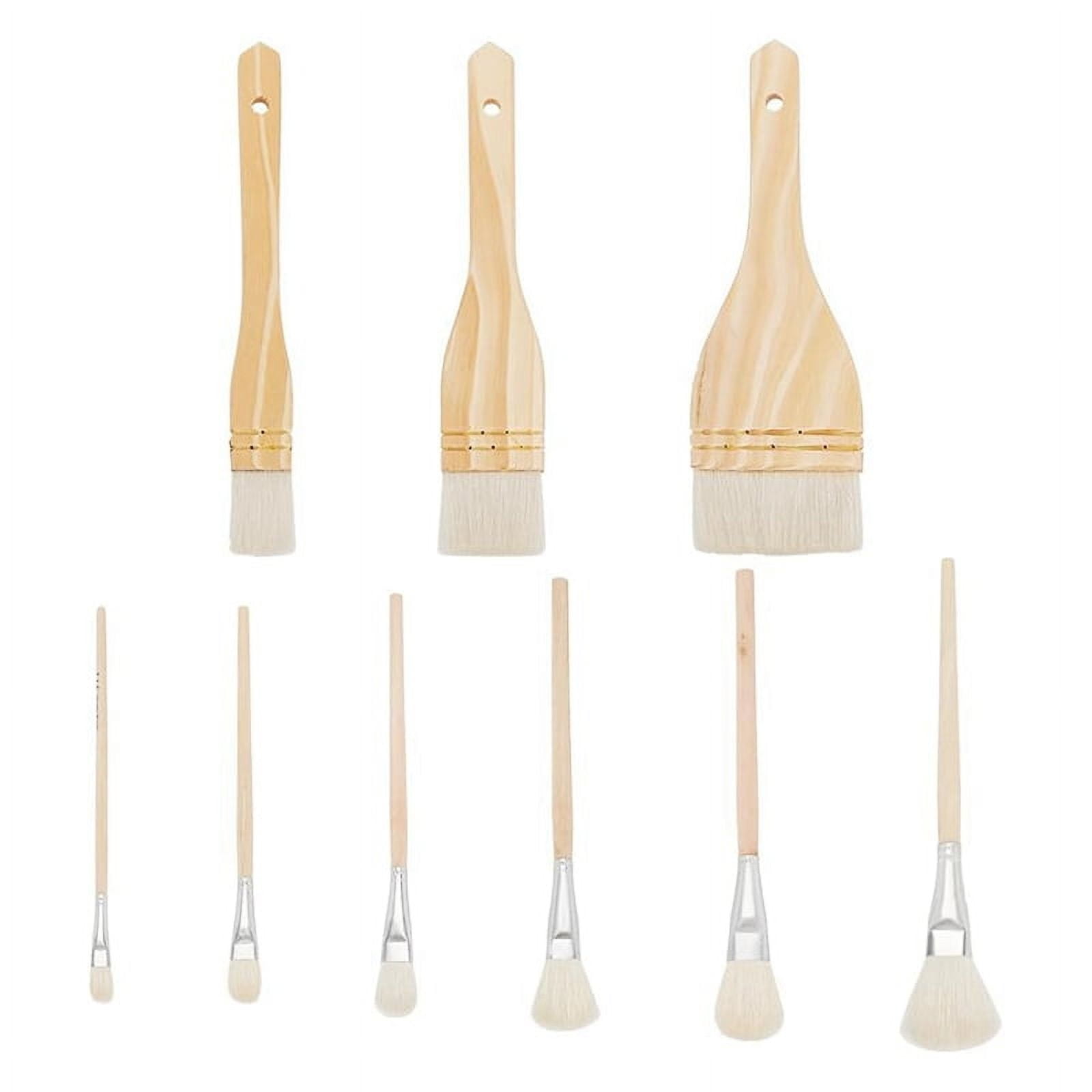 9 Styles Ceramic Brushes Set, Pottery Glaze Brushes, Different Shapes ...