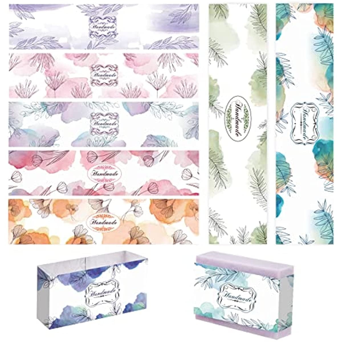 9 Styles Handmade Labels 90pcs Leaf Bee Plant Wrapper Tape Crafts ...