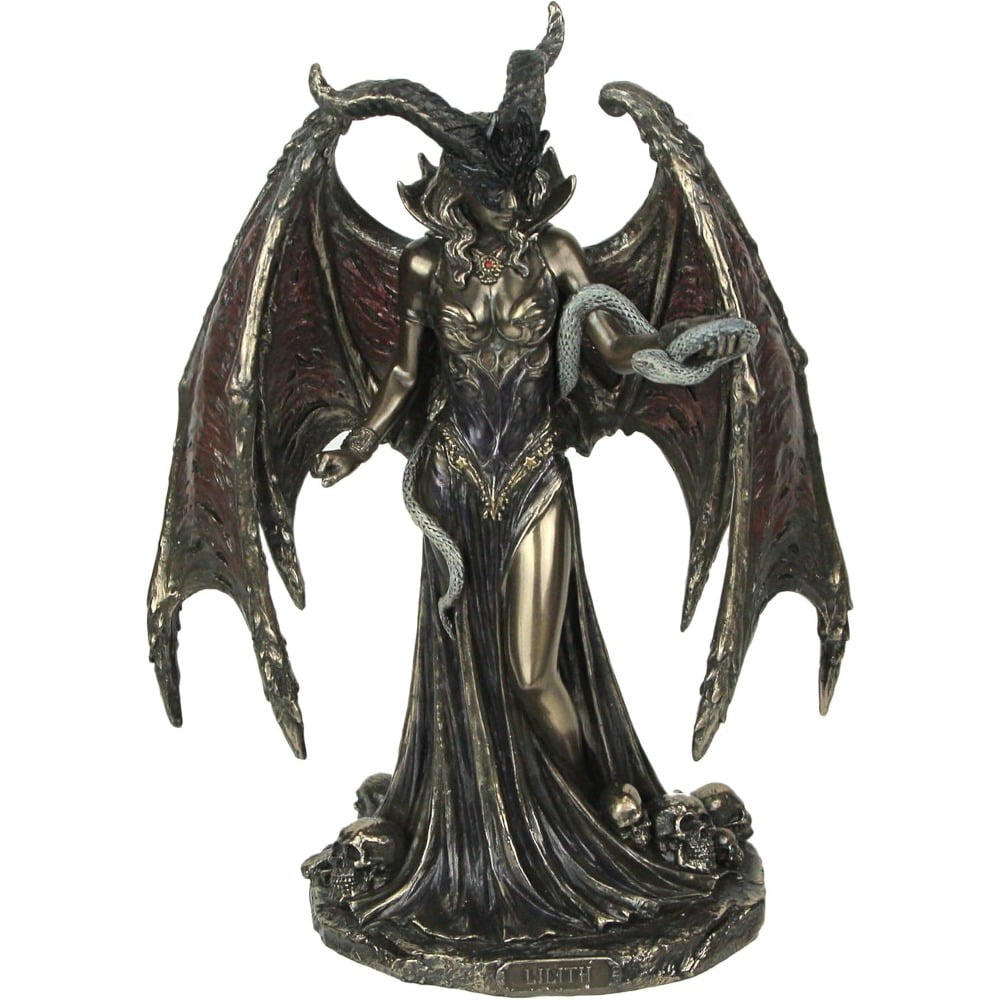 9" Tall Lilith The First Woman Cold Cast Resin Antique Bronze Finish ...