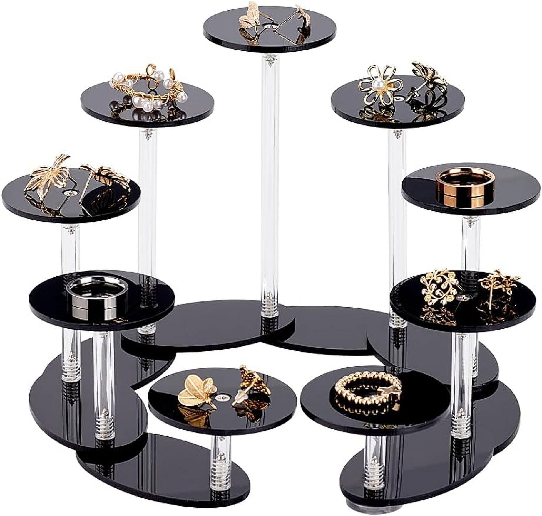 9-Tier Acrylic Display Stand Adjustable Display Riser Tiered Display ...