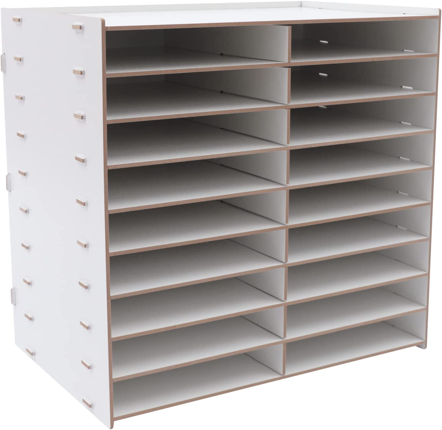 9-Tier Classroom Mailbox 18 Slot Paper Organizer Adjustable Mail Sorter ...